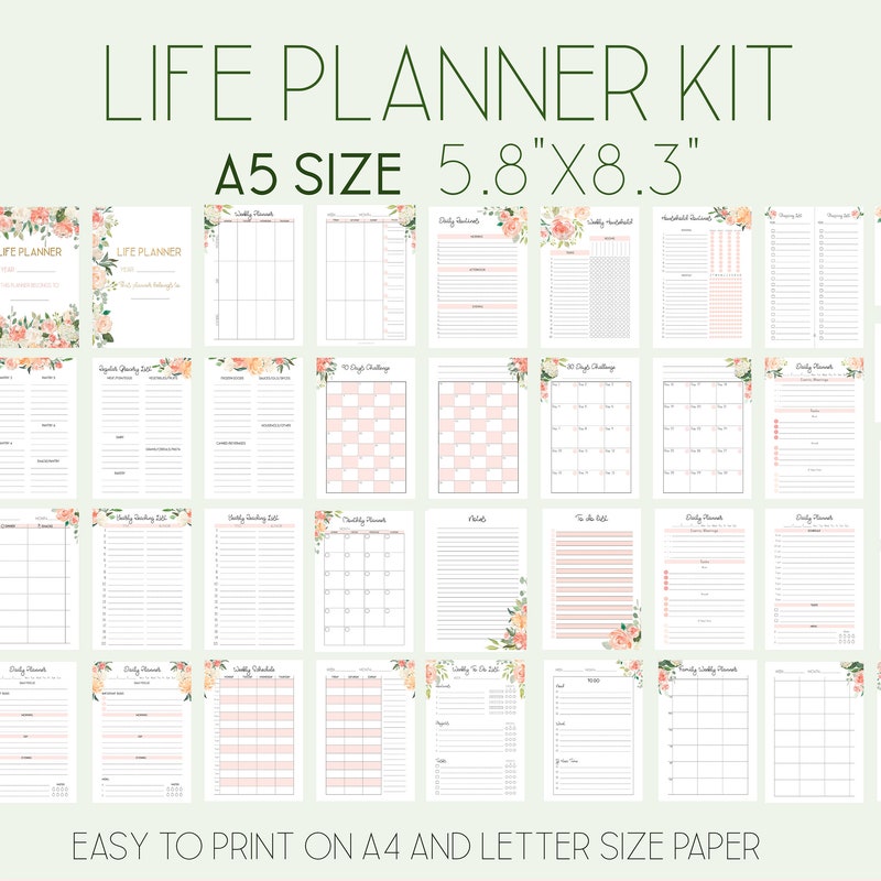 Printable Planner - Etsy