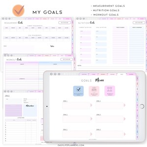 Fitness Planner Digital Workout Planner for Ipad, Notability Planner ...
