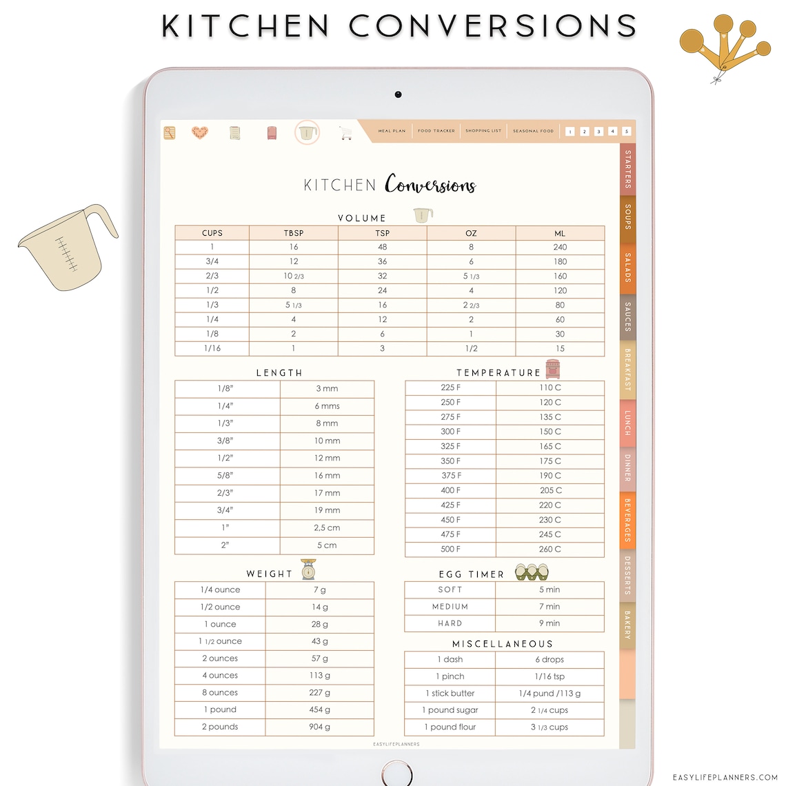 Digital Recipe Book Goodnotes Template Vertical Planner - Etsy