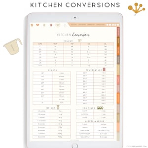 Digital Recipe Book, Goodnotes Template, Vertical Planner Digital ...