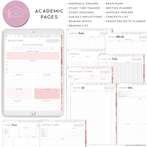 Digital Student Planner, Portrait Planner Digital Planner Ipad ...