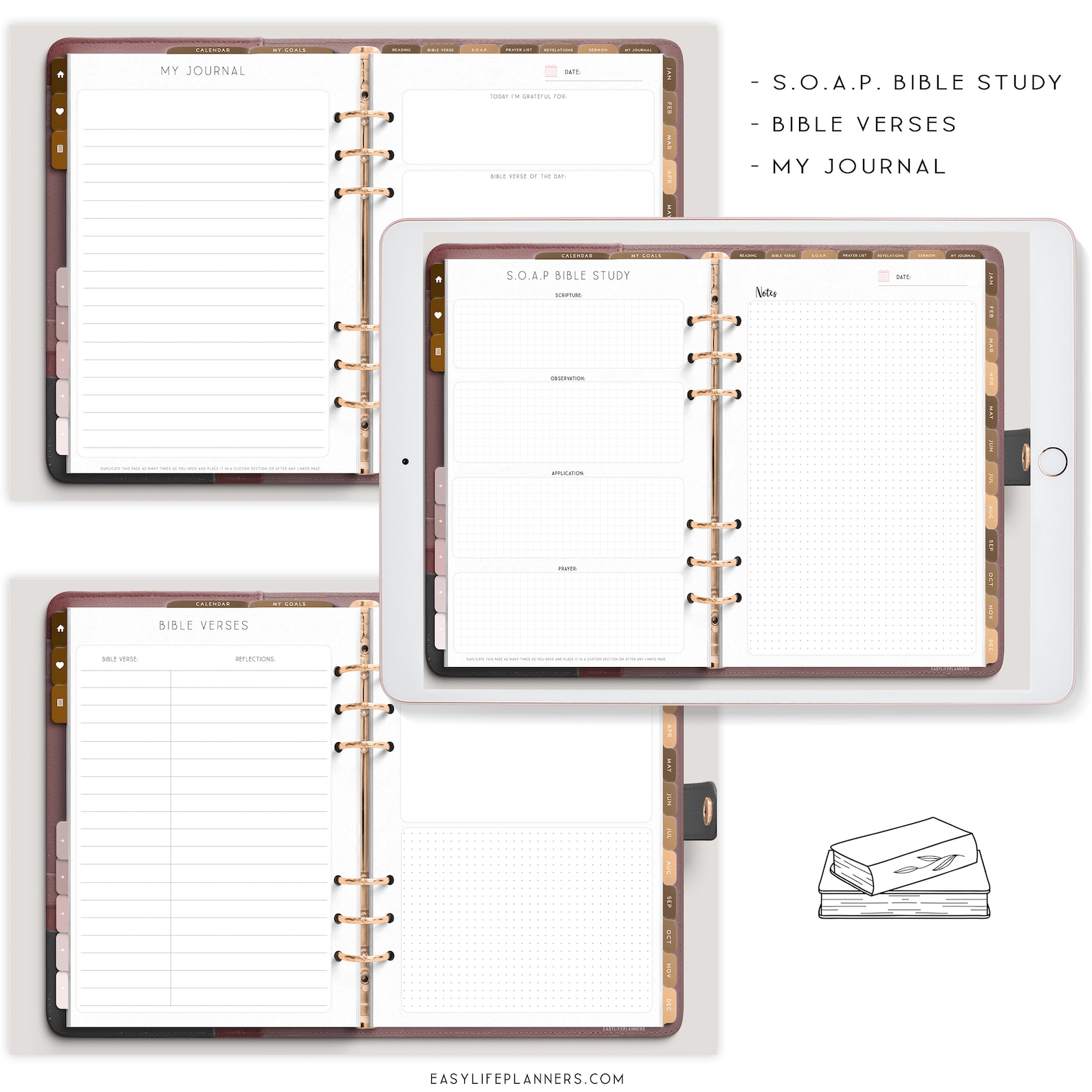 Christian Planner Digital Planner Gift for Him Faith - Etsy