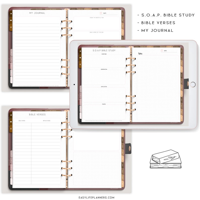 Christian Planner Digital Planner Gift for Him Faith - Etsy