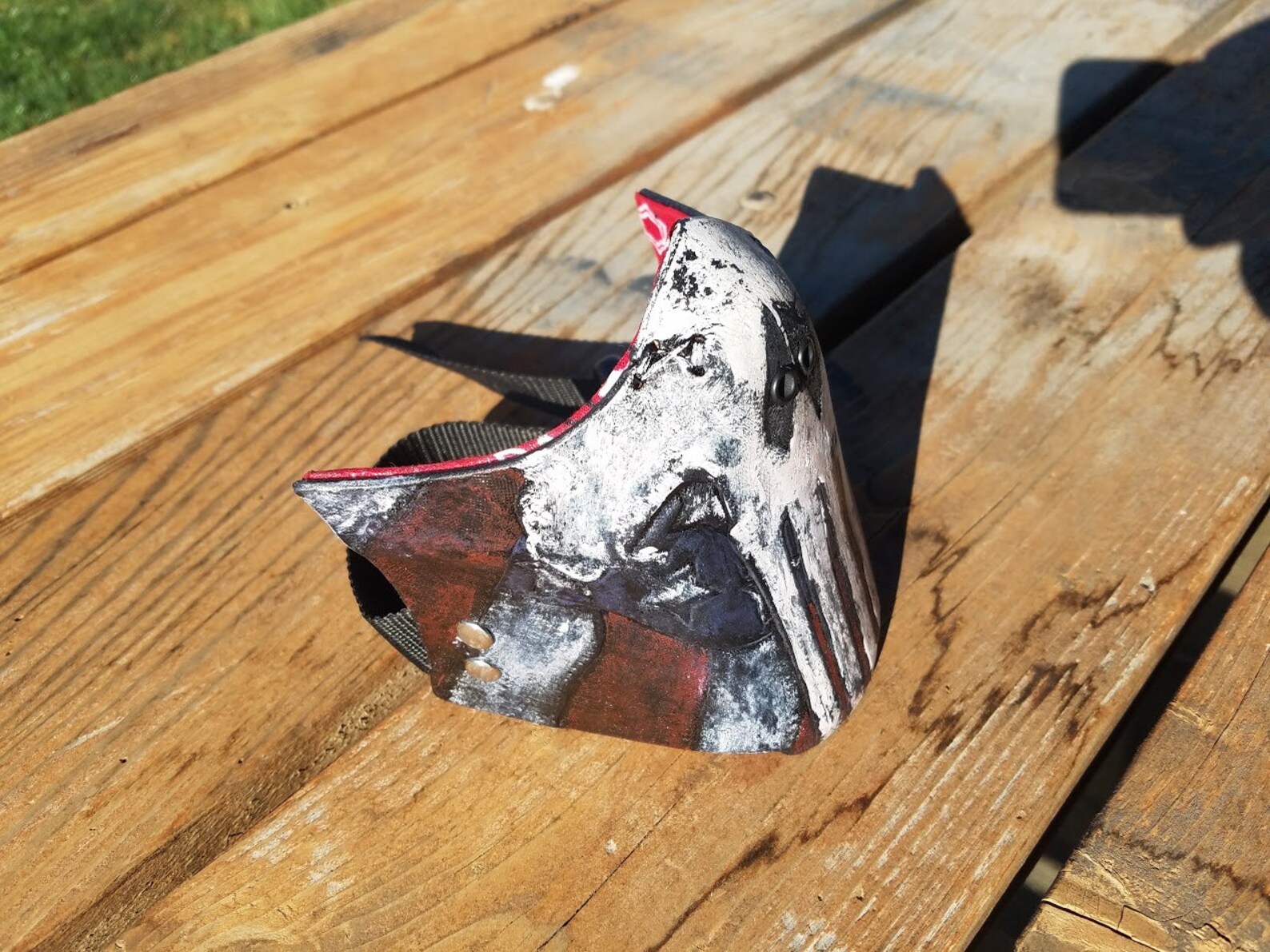 CUSTOM Order 3/4 Helmet Deathstroke Motorcycle Riding Mask - Etsy