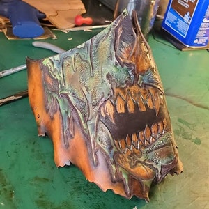 CUSTOM Order Grifter Leather Motorcycle Mask - Etsy