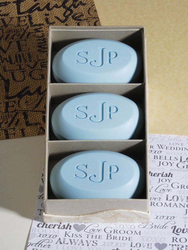 Personalized Scented Soaps Monogrammed 3 Bar Box Great Etsy