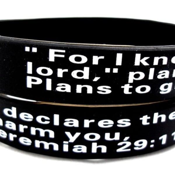 Scripture Silicone Bracelet - Etsy