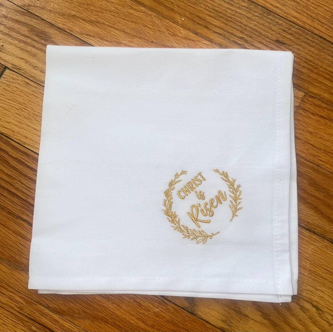 Christ is Risen Dinner Napkin - Etsy