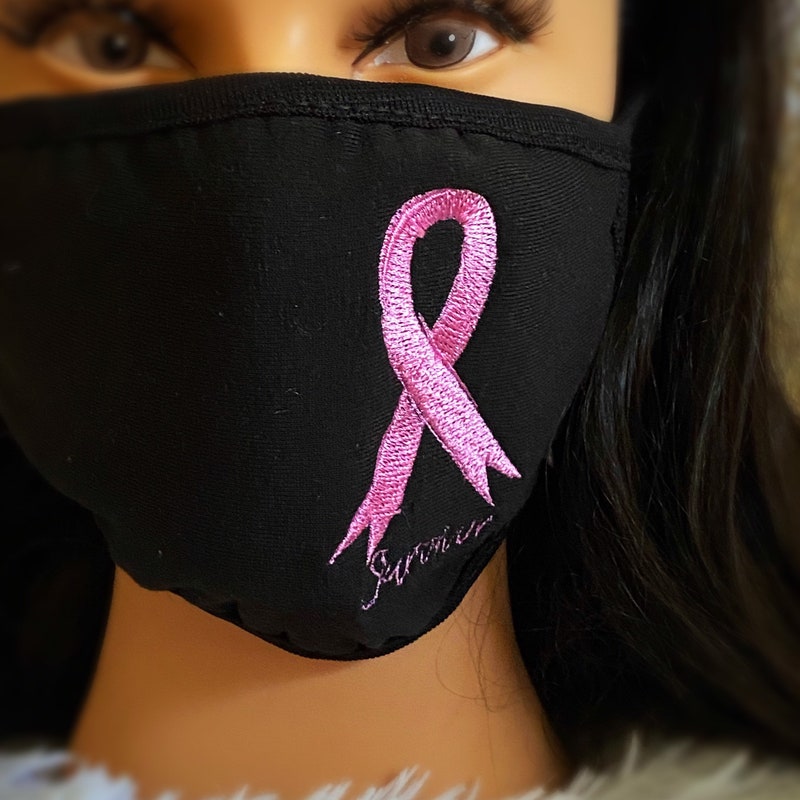 Breast Cancer Mask - Etsy