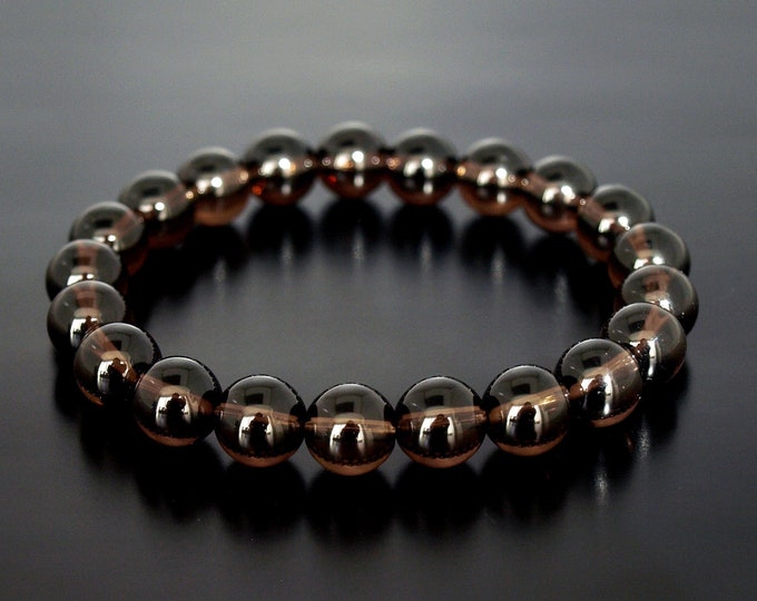 AAA Genuine Smoky Quartz Bracelet, Natural Brown Smoky Quartz Crystal ...