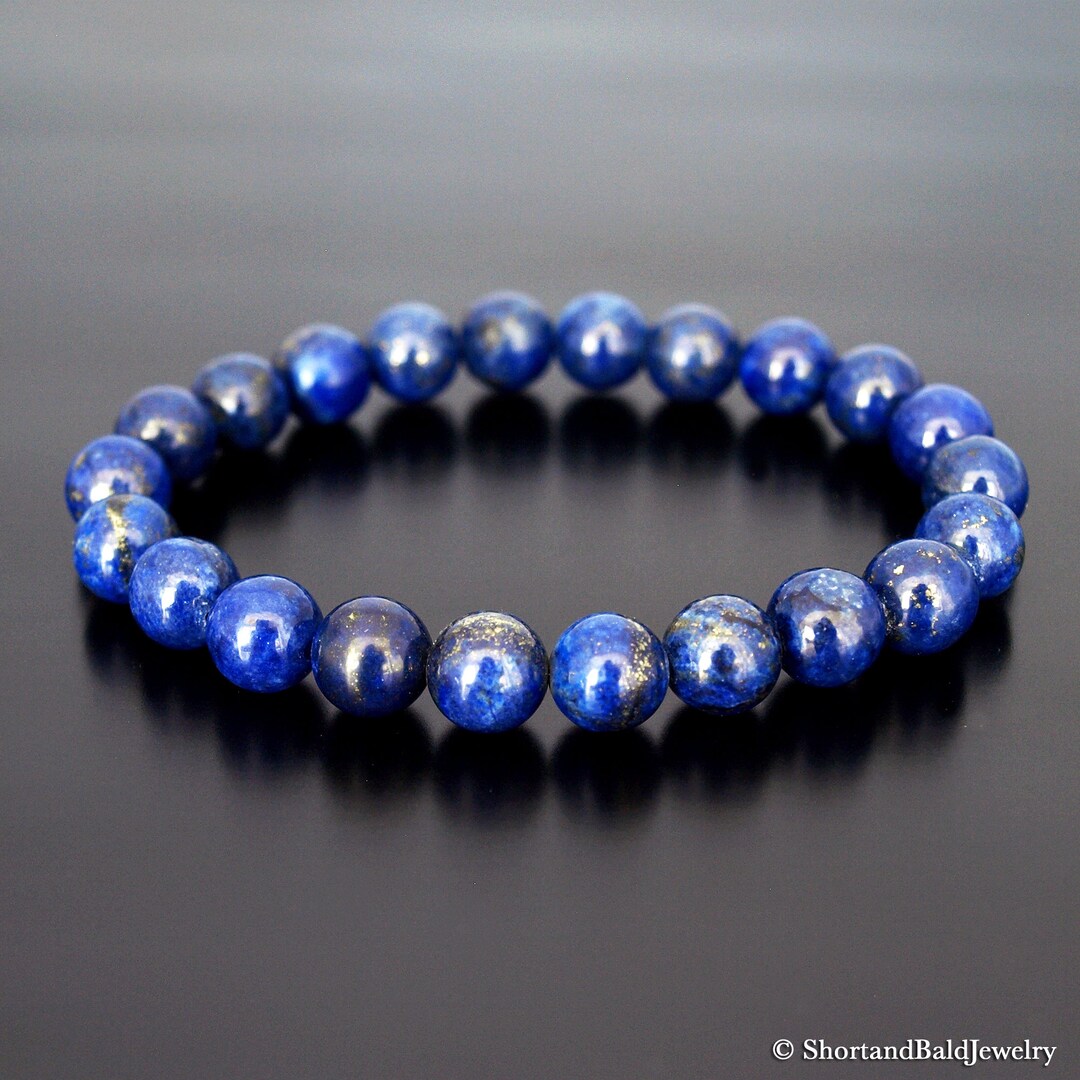 Deep Blue Lapis Lazuli AA Bead, Genuine Dark Blue Crystal Stone ...