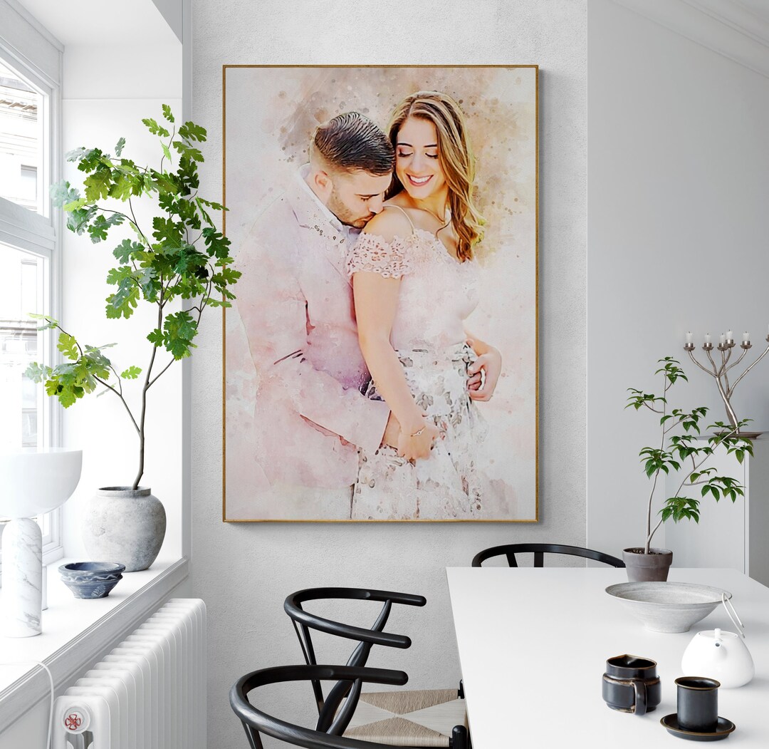 Portrait From Photo, Great Wife Gifts, Gift for Husband, Fall Wedding ...