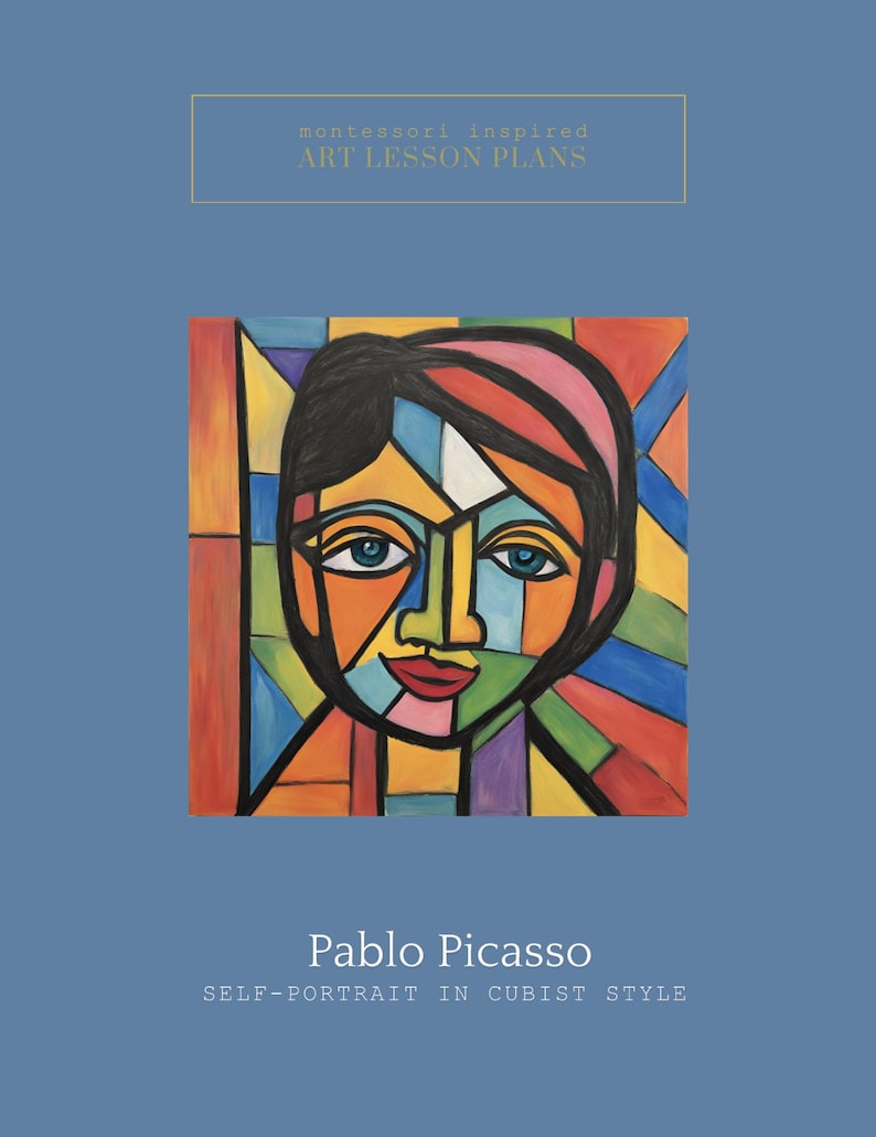 Montessori Art Lesson Picasso Self-portrait - Etsy
