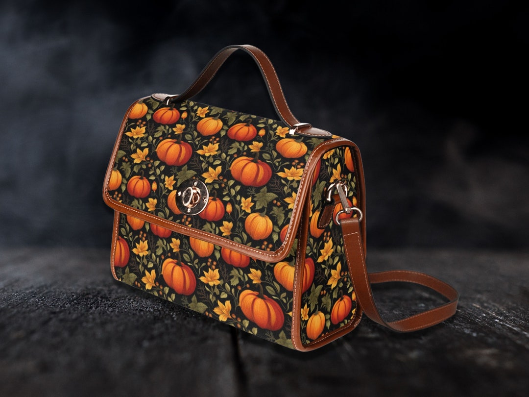 Canvas Halloween Bag October Crossbody Pumpkin Spice Gift for - Etsy