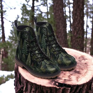 Combat Boots, Mens Leather Boots, Witch Shoes, Gift for Camping Lover ...