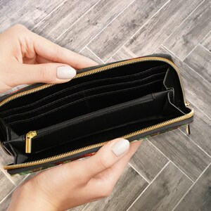 Strawberry Plants Slim Wallet Strawberry Print Vegan Gifts for Her ...