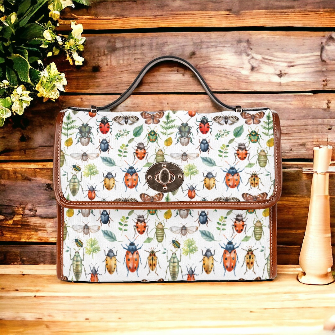 Bug Bag Entomology Cottagecore Satchel Bag Boho Wildflowers Gift Cute ...