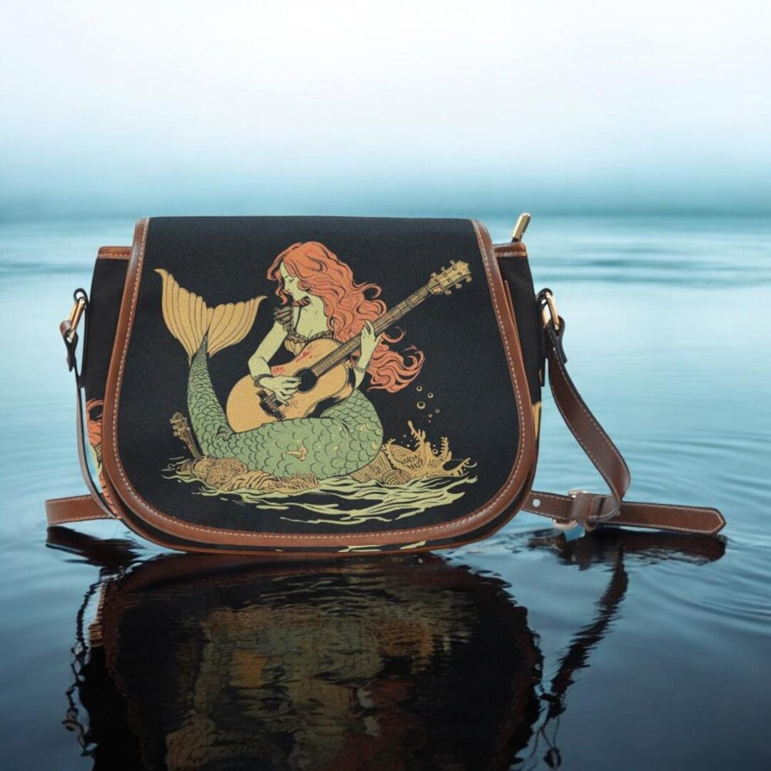 Mermaid Crossbody Bag, Ocean Saddle Bag, Mermaidcore Shoulder Purse ...