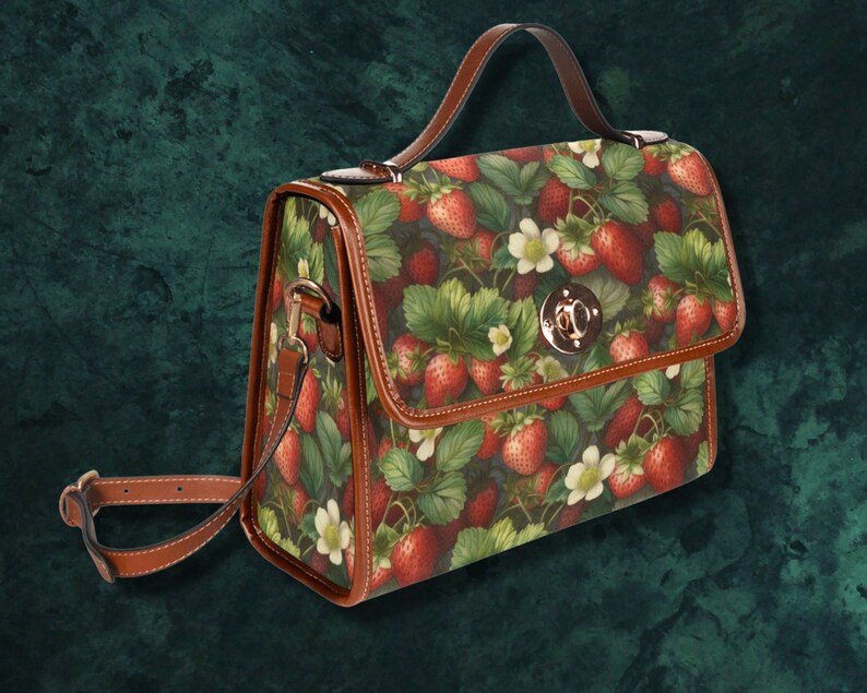 Strawberry Bag Goblincore Cottage Core Bag Strawberry Purse - Etsy