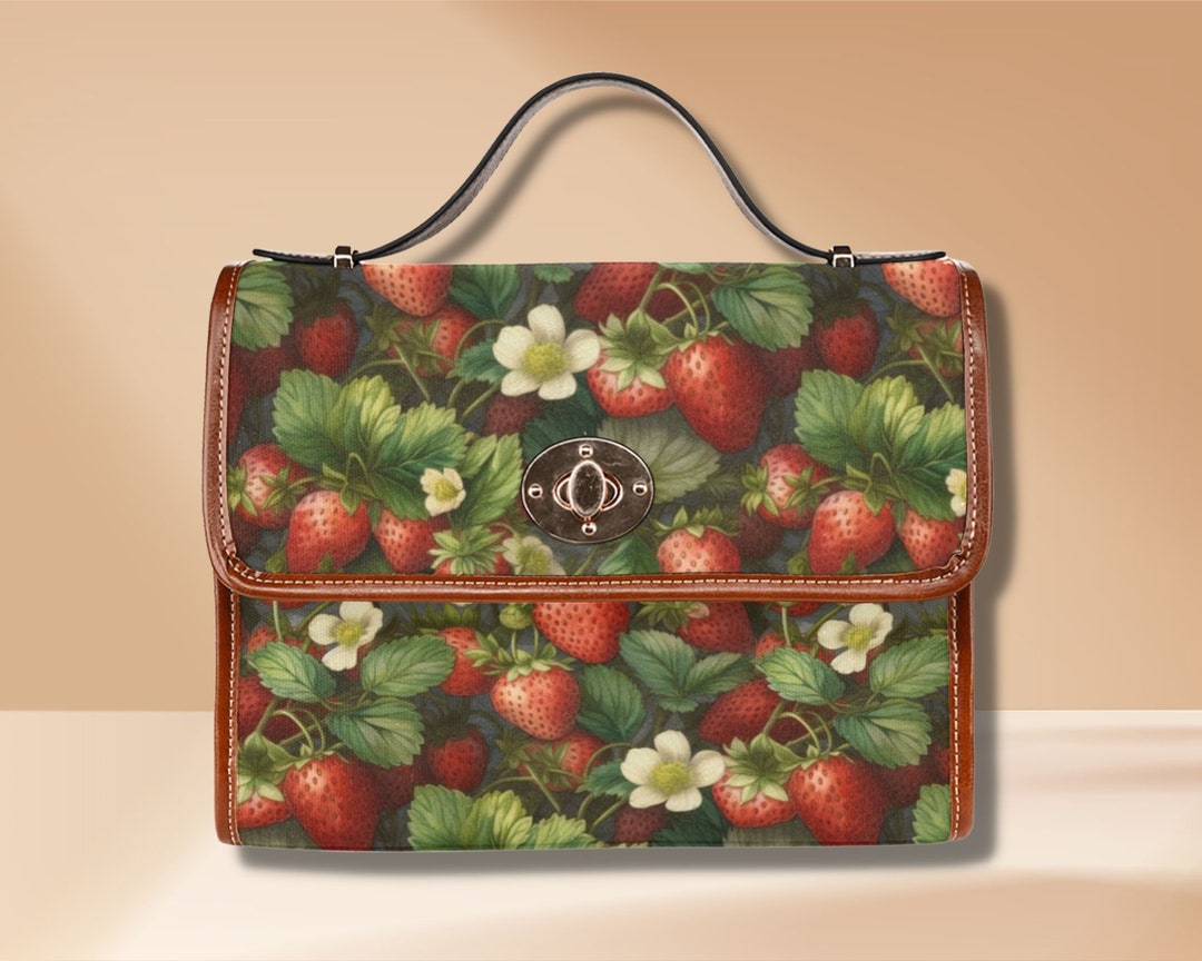 Strawberry Bag Goblincore Cottage Core Bag Strawberry Purse Farmers ...