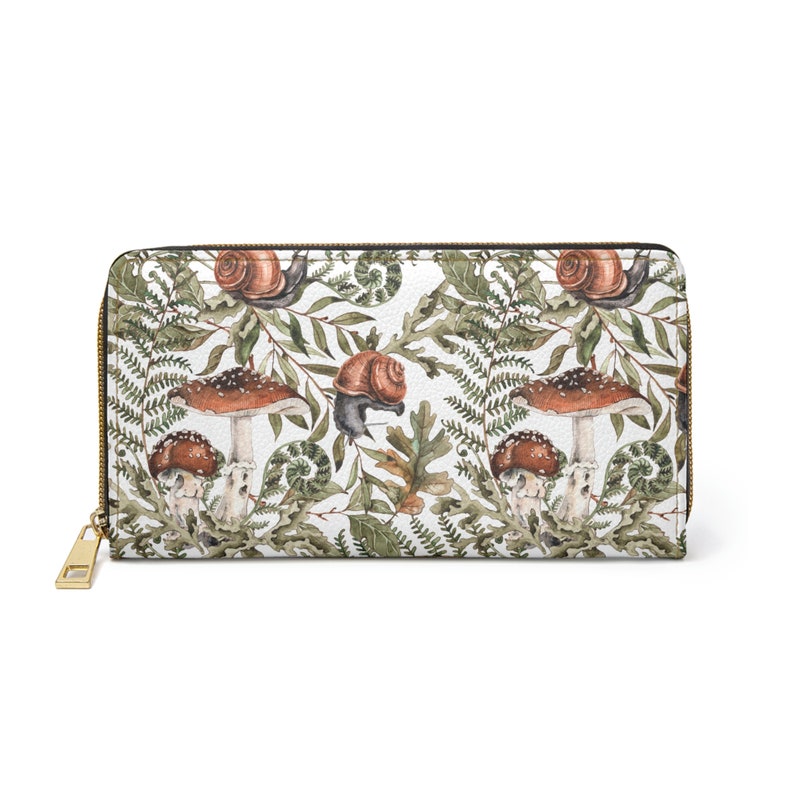 Fern Forest Mushroom Wallet - Etsy