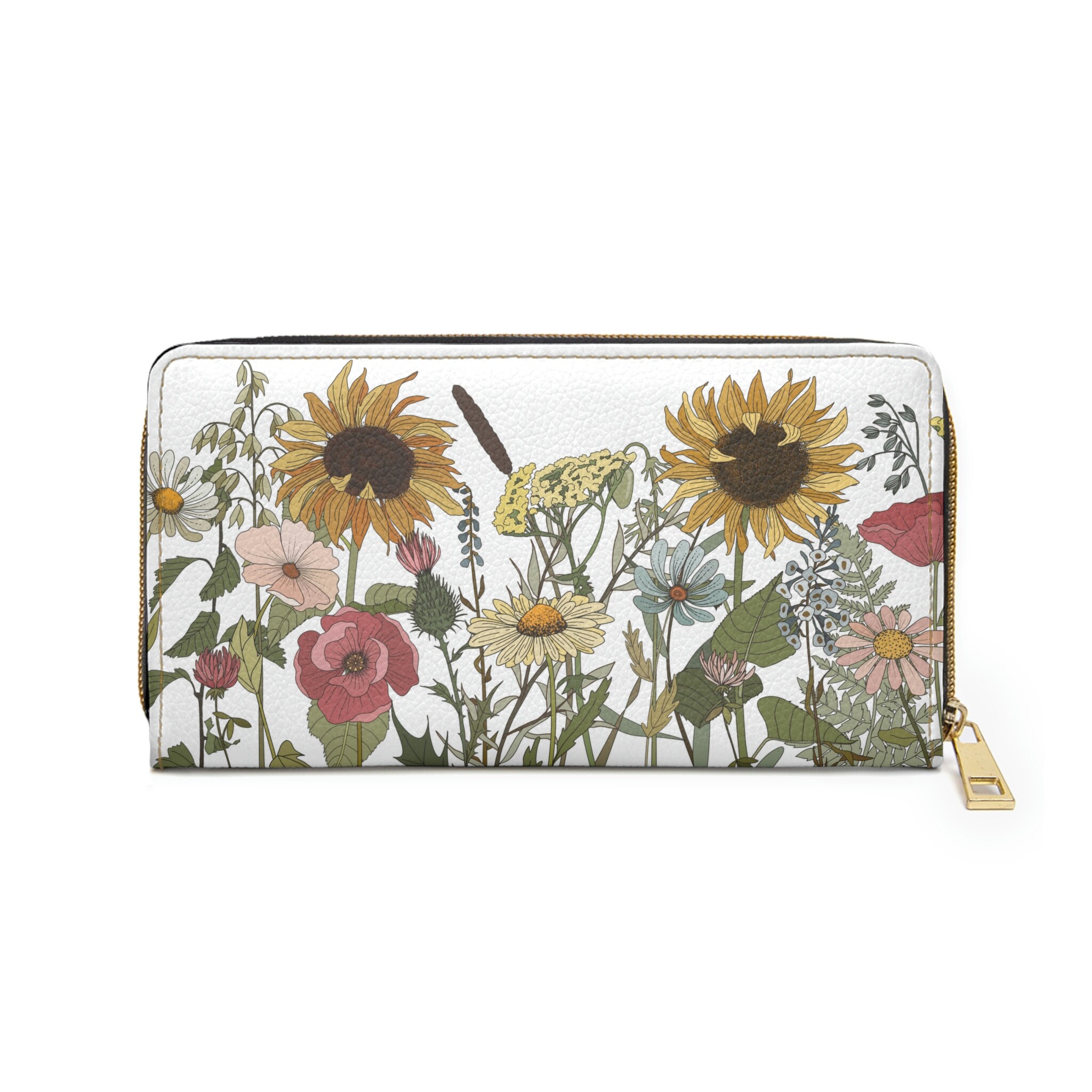 Cottagecore Wallet Floral Wallet Women Cute Boho Wallet Sunflower ...