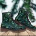 Whimsigoth Combat Boots Mens Leather Boots Witch Shoes Gift for ...