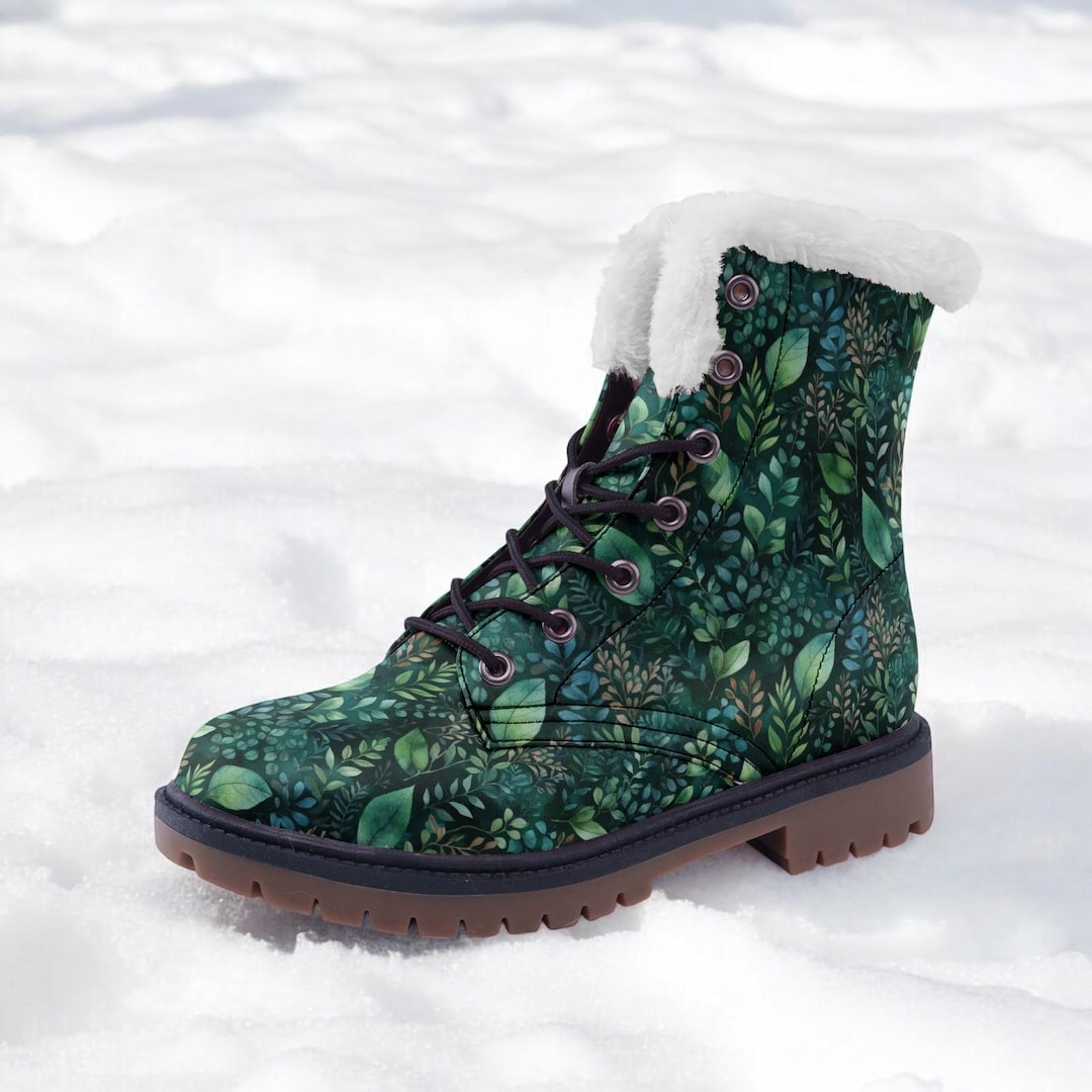 Whimsigoth Combat Boots Mens Leather Boots Witch Shoes Gift for ...