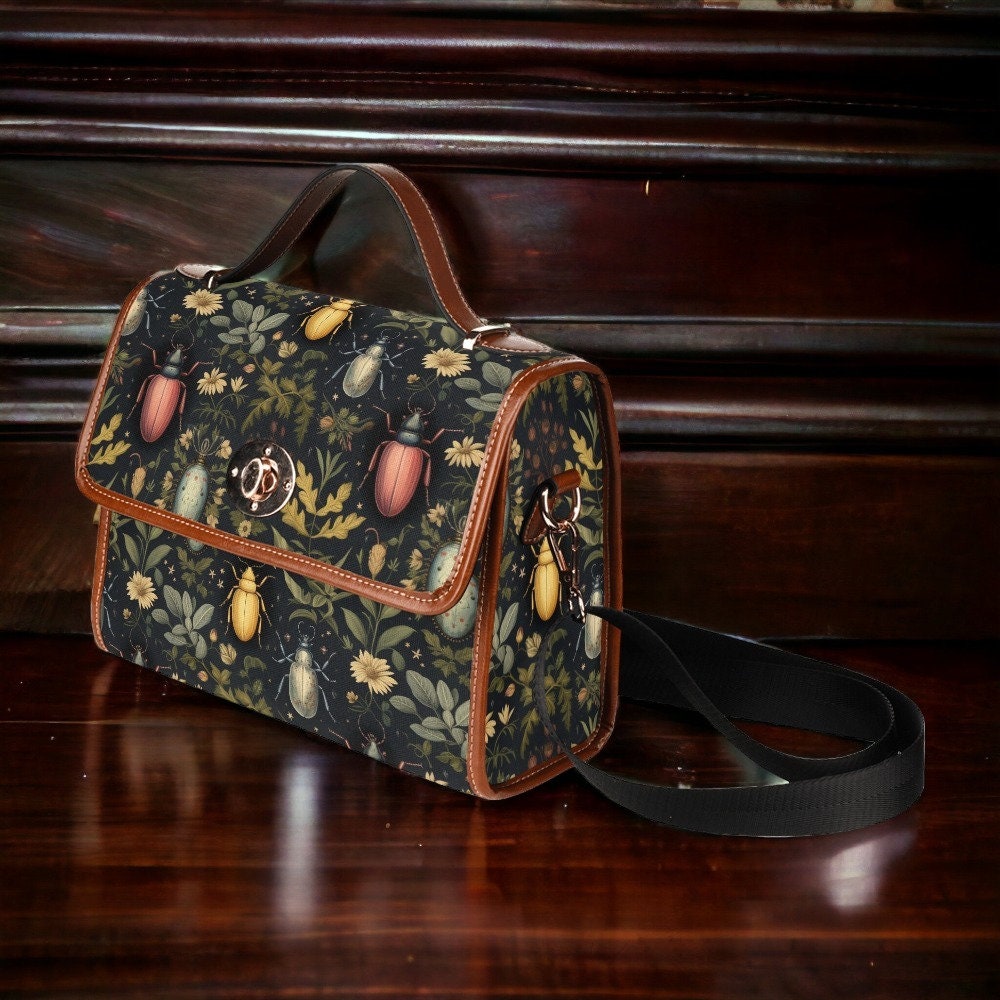 Bug Bag Entomology Cottagecore Satchel Bag Boho Wildflowers - Etsy