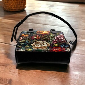 Stained Glass Floral Bag, Cottagecore Hand Bag, Witchy Cross Body Purse ...