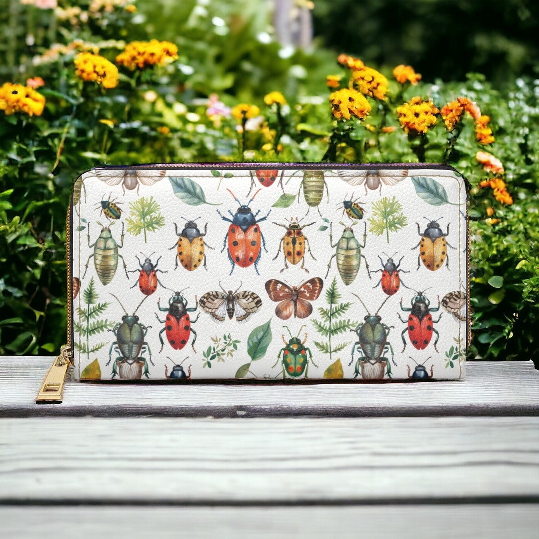 Insect Wallet Light Academia Wallet Goblincore Zip up Wallet Dark ...