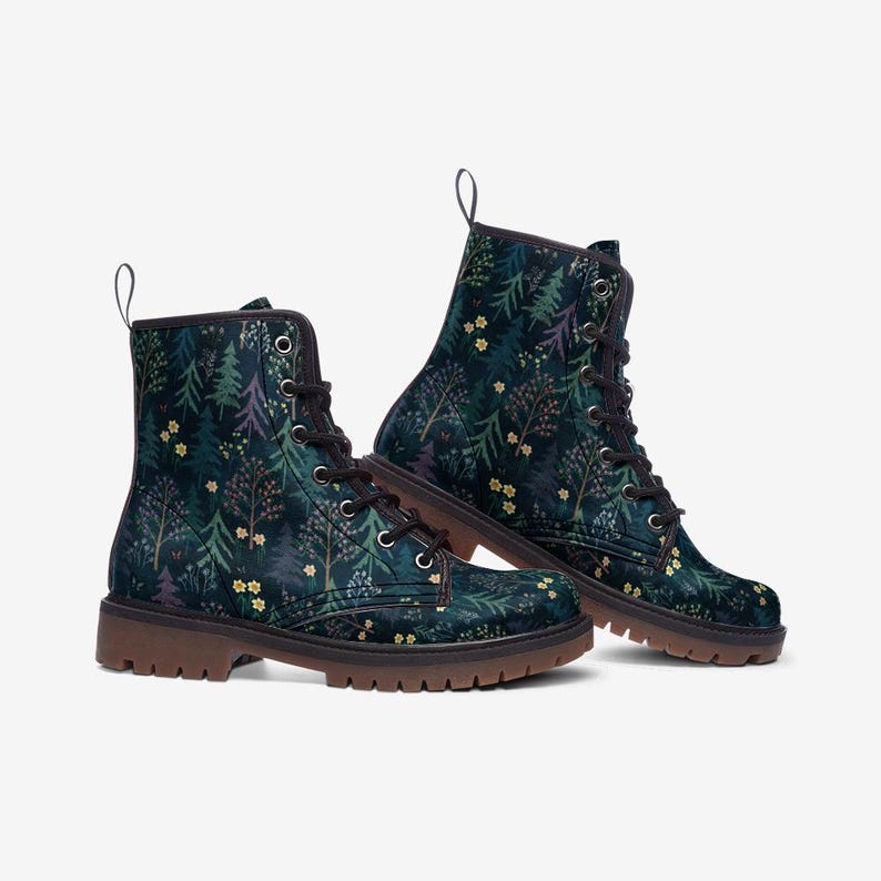 Combat Boots, Mens Leather Boots, Witch Shoes, Gift for Camping Lover ...