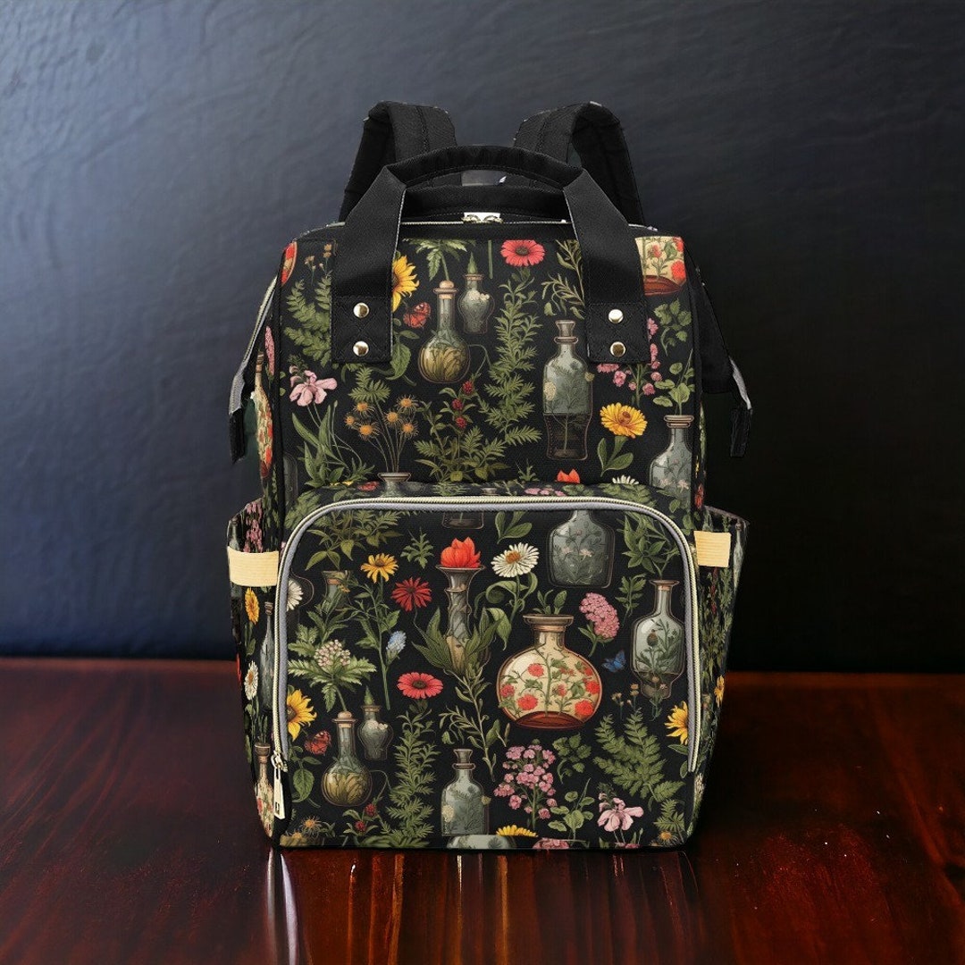 House Plants Canvas Backpack, Fairy Grunge, Baby Backpack, Gothic ...