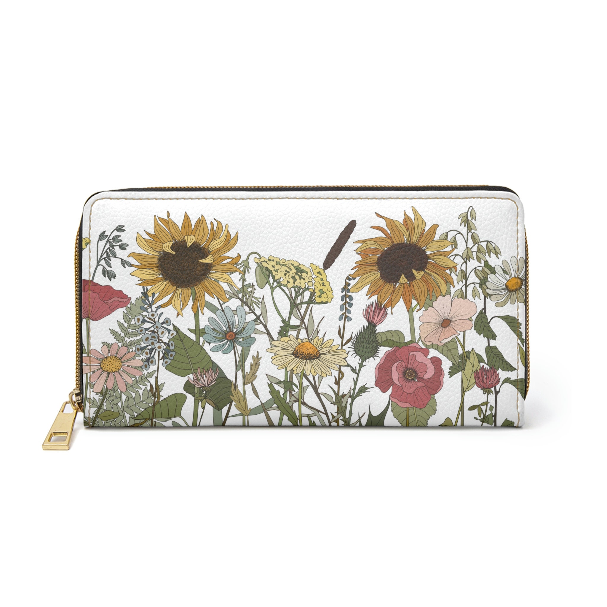 Cottagecore Wallet Floral Wallet Women Cute Boho Wallet Sunflower ...