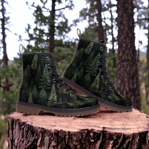 Combat Boots, Mens Leather Boots, Witch Shoes, Gift for Camping Lover ...