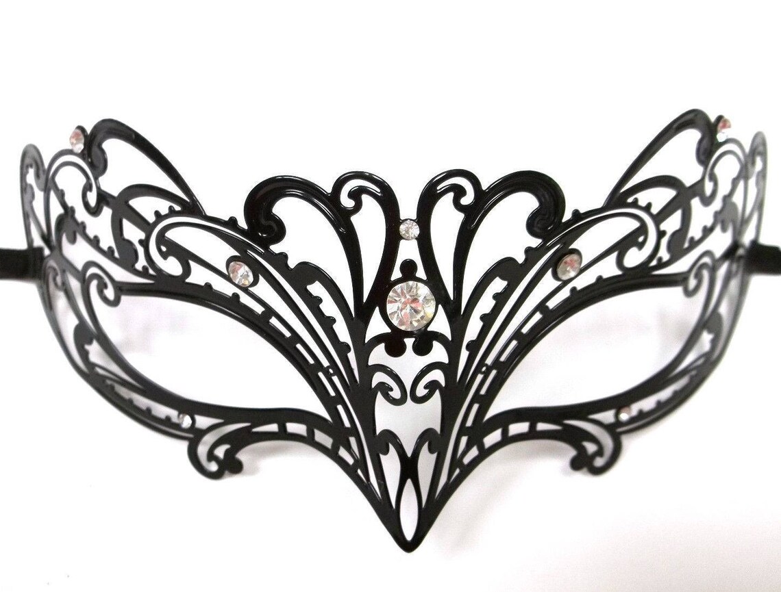 Petite Swirl Masquerade Mardi Gras Metal Filigree Mask in - Etsy
