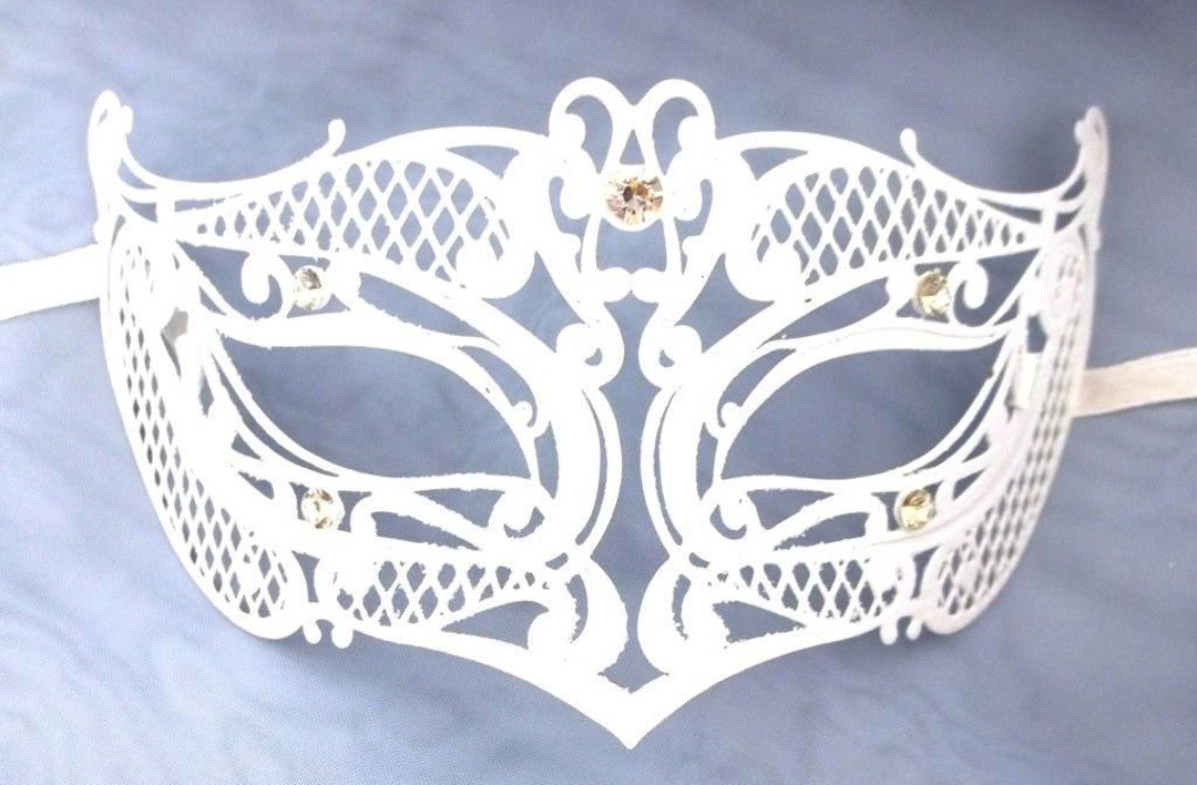 Boys Check Diamond Masquerade Mardi Gras Metal Filigree Mask in Black ...