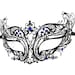 Royal Princess Masquerade Mardi Gras Metal Filigree Mask in Black With ...