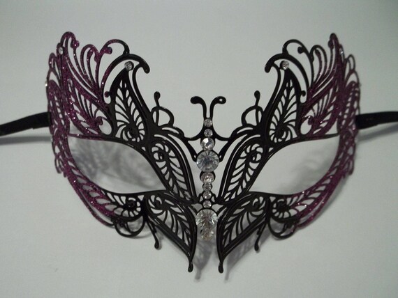 Butterfly Wings Masquerade Mardi Gras Metal Filigree Mask in | Etsy