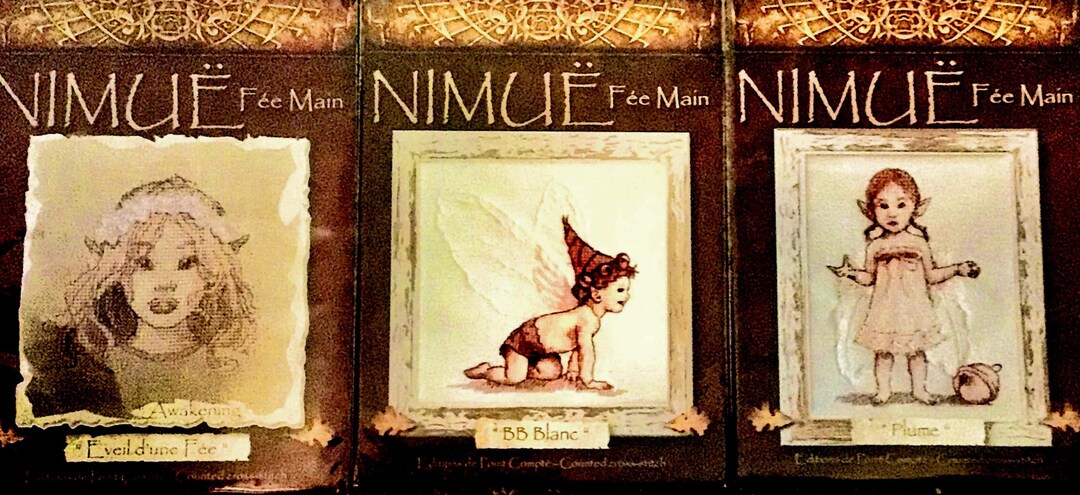 Nimue Fairy Cross Stitch Patterns - Set of 3, BB Blanc, Awakening , and ...