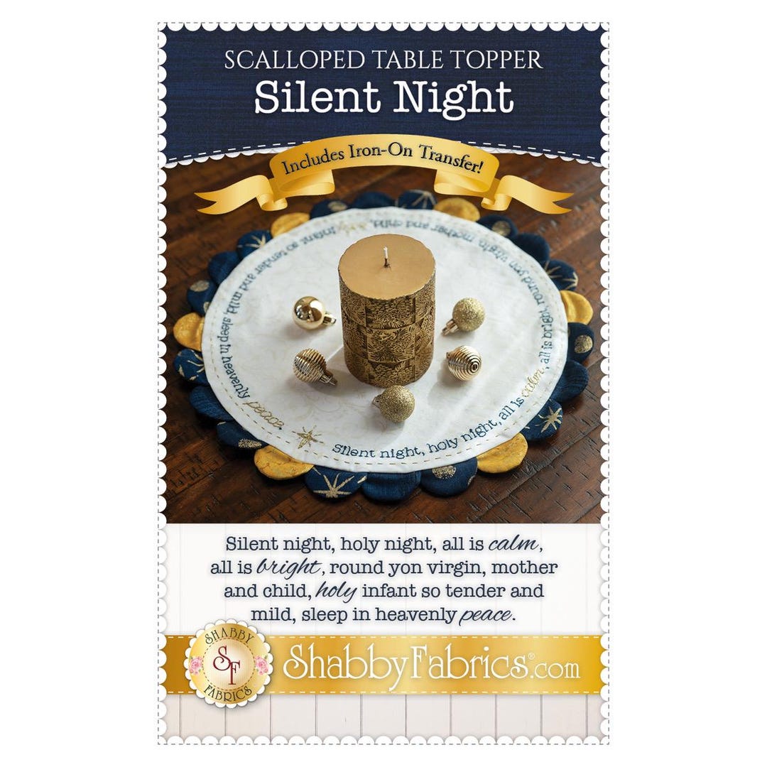 Silent Night - Scalloped Table Topper Pattern - Etsy