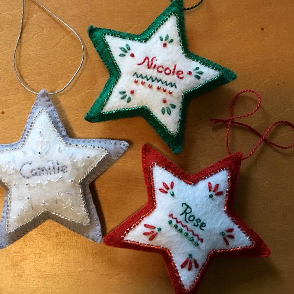 Felt Star Ornament - Etsy