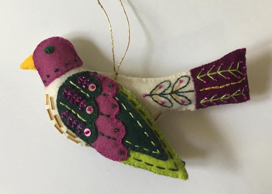 Colly Bird Felt Ornament - Etsy