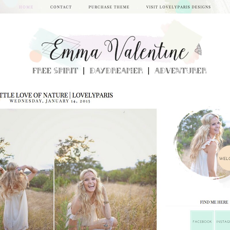 Blogger Template - Etsy