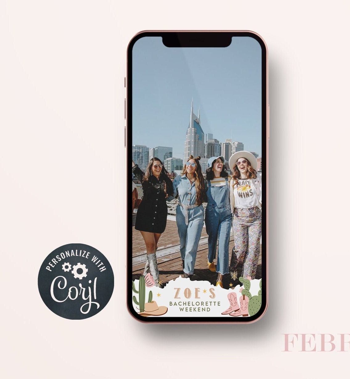 Bachelorette Geofilter / Nashville Geofilter / Country Geofilter/ Cute ...