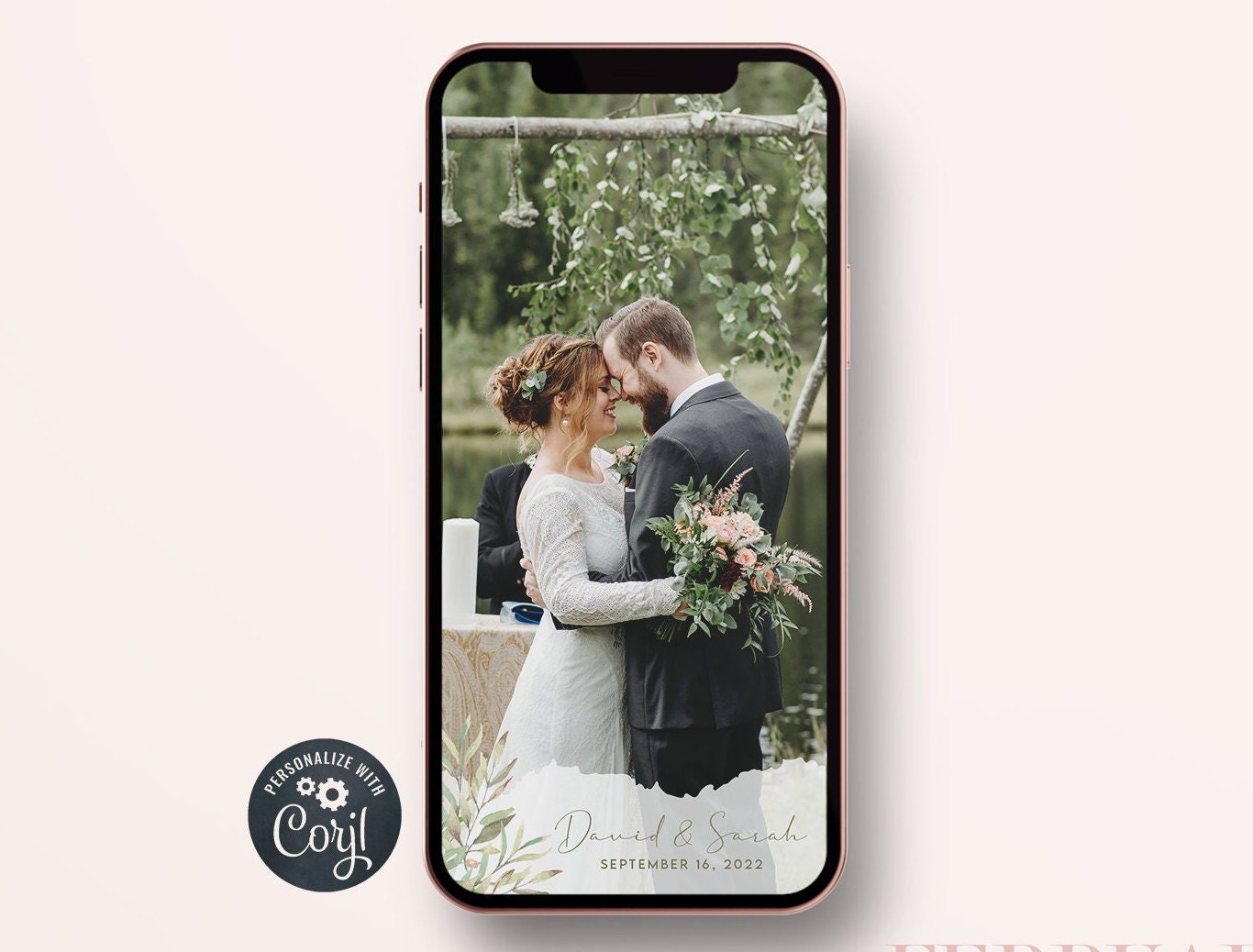 Wedding Snapchat Filter / Floral Wedding Snapchat Filter - Etsy