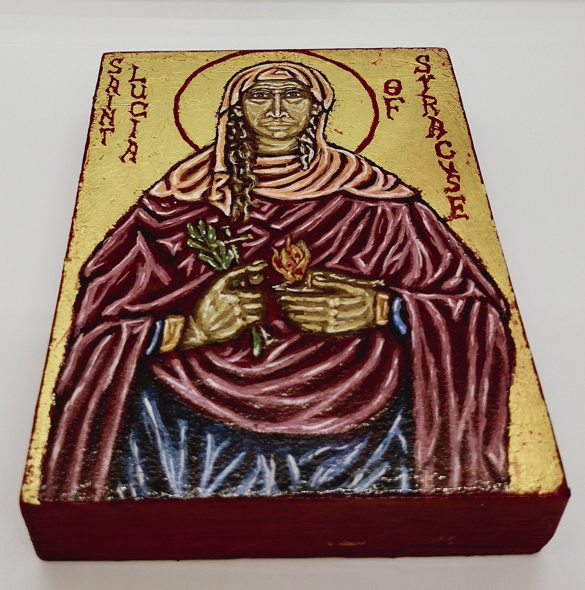 Saint Lucia of Syracuse Orthodox Icon - Etsy