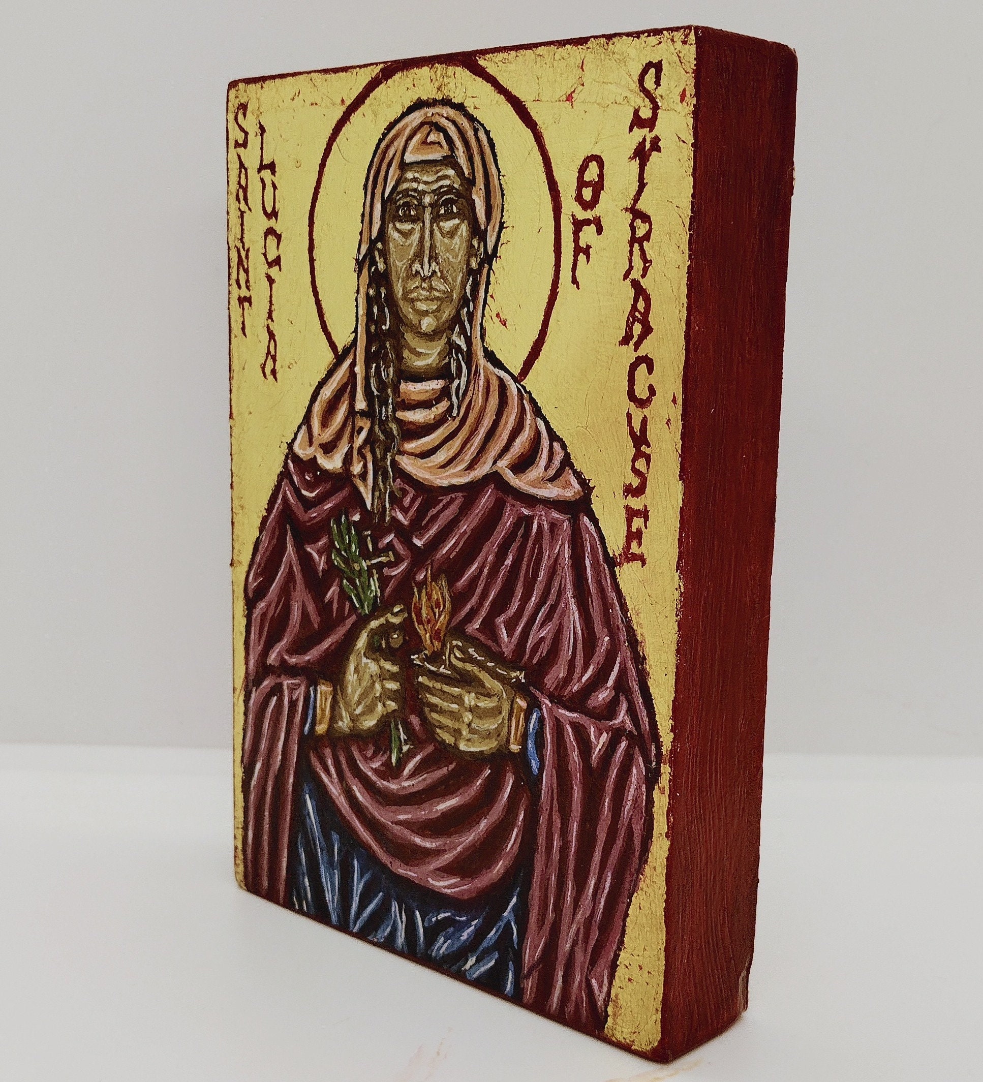 Saint Lucia of Syracuse Orthodox Icon - Etsy