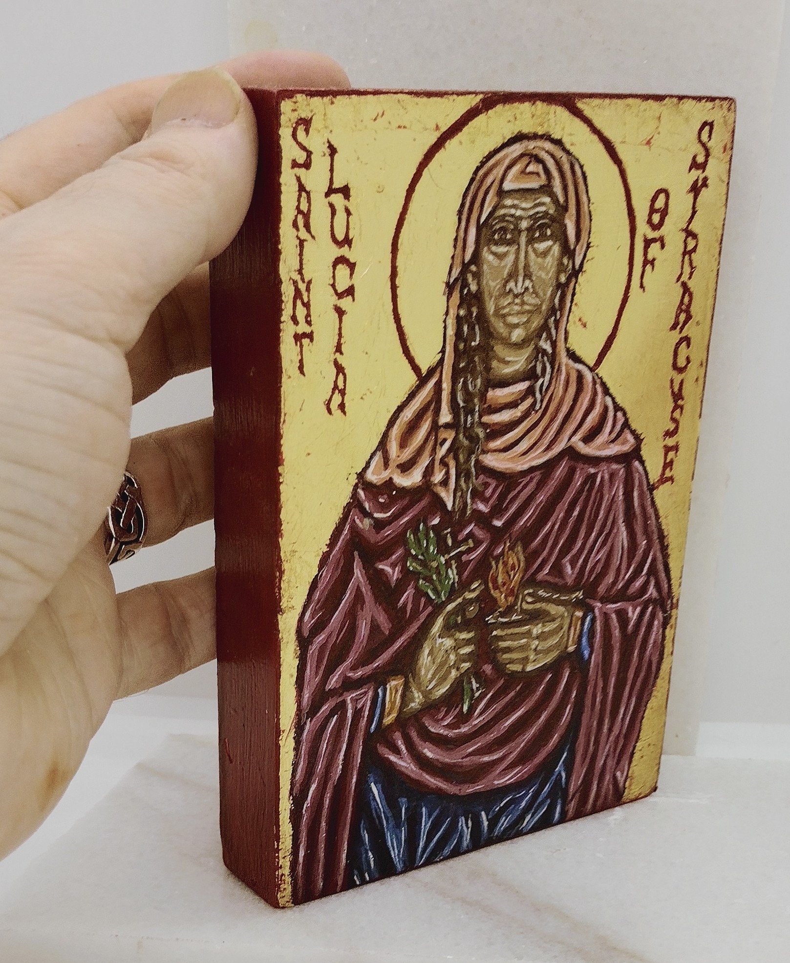 Saint Lucia of Syracuse Orthodox Icon - Etsy