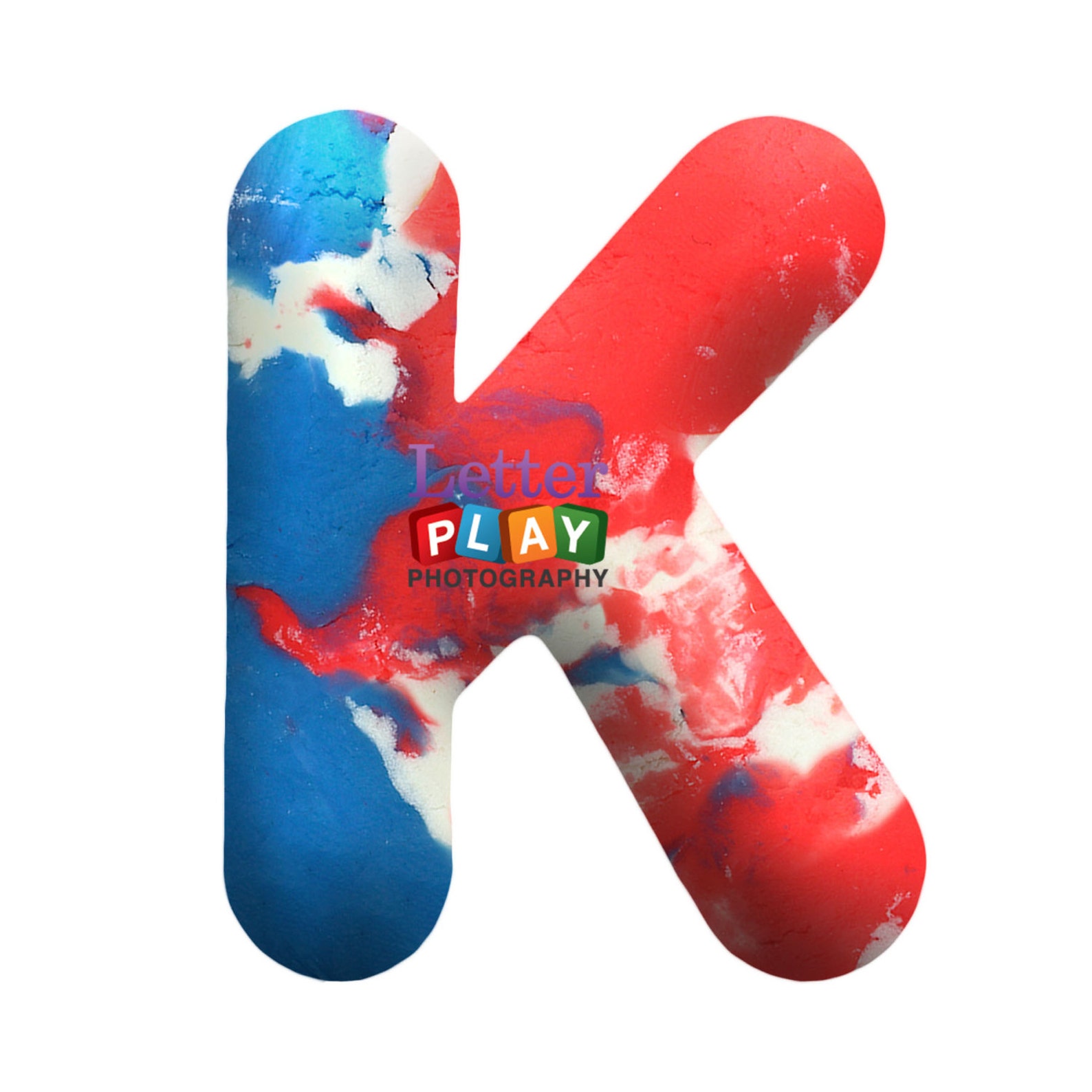 Digital Alphabet Letters With Play Doh, Red White and Blue - Etsy